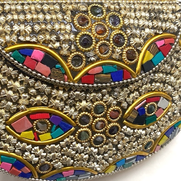 Ramla | Bags | Ramla Mosaic Moroccan Vintage Handmade Stone Eyes Bag ...